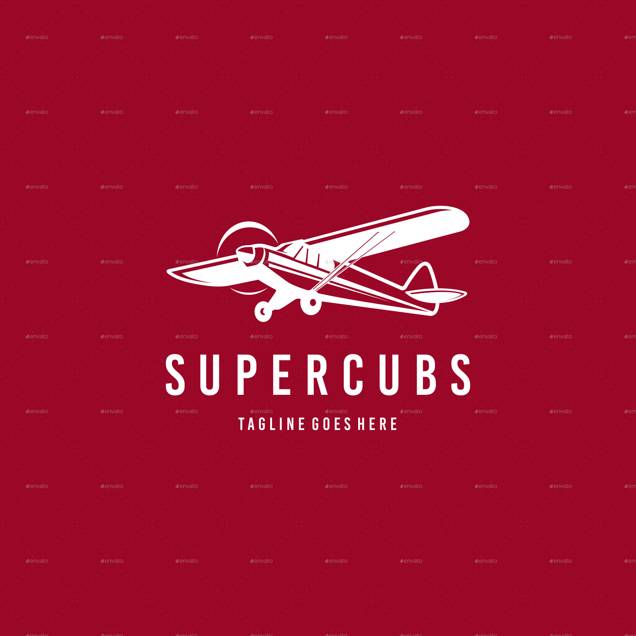 Airplanes - Super cubs logo, Logo Templates | GraphicRiver