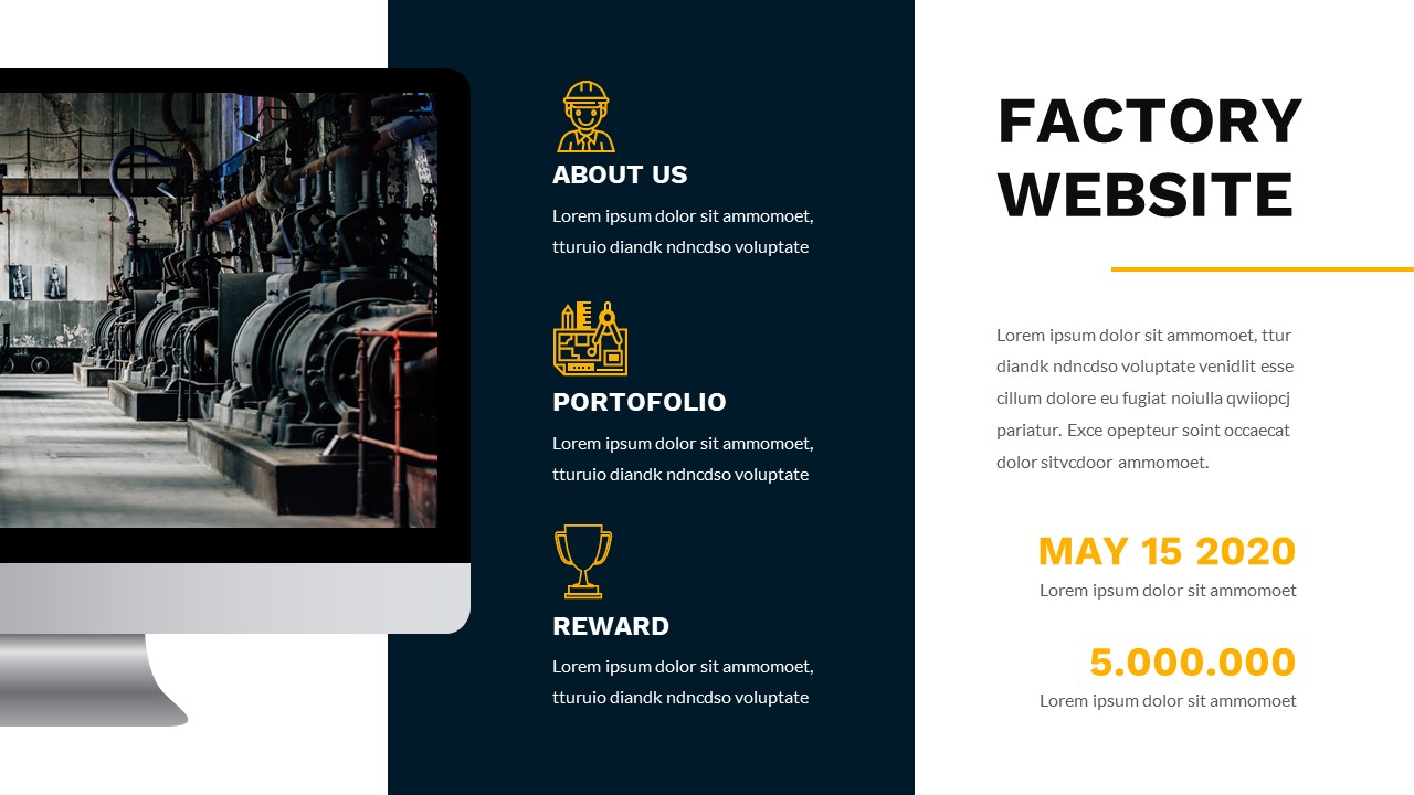 Factory - Industrial PowerPoint Template, Presentation Templates ...