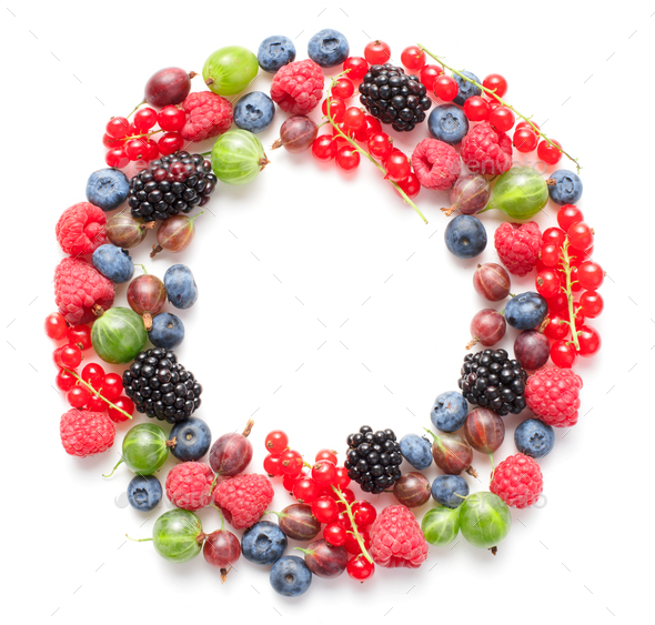 Berry circle frame Stock Photo by Pineapple_Studio | PhotoDune