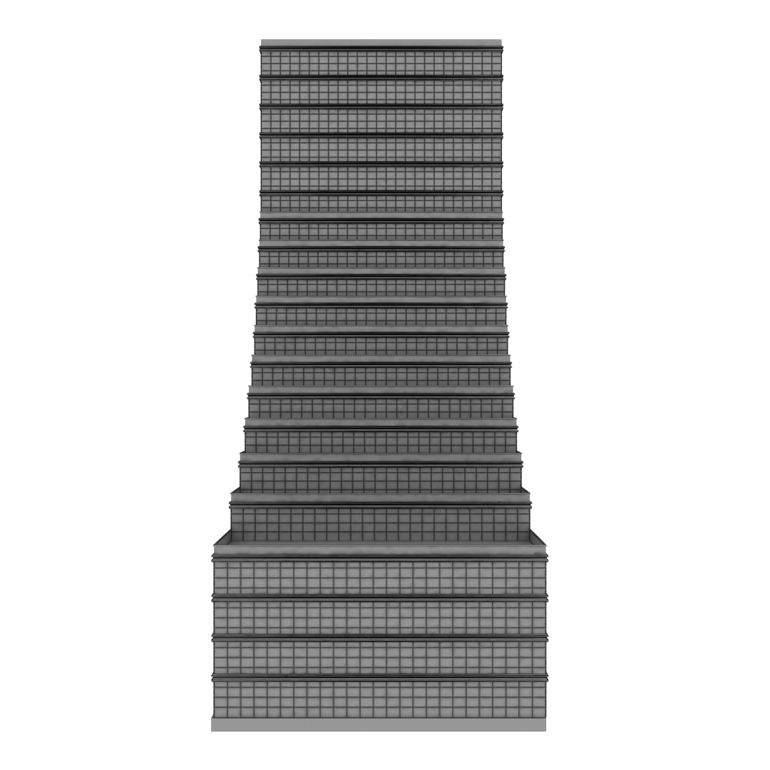 Simple Skyscraper Model with Terraces by Aderans3D | 3DOcean