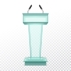 Vector Realistic Stand for Press Conference, Vectors | GraphicRiver