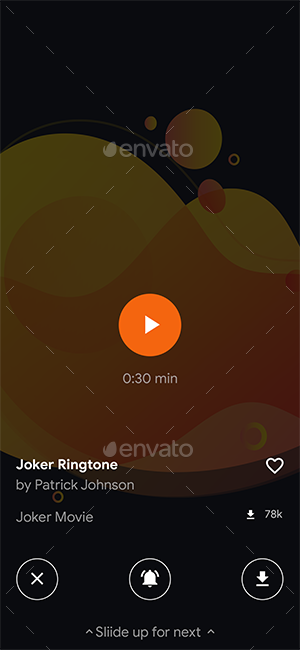 Wallpaper, Ringtone & Notification Tunes Downloading App UI Kit ...