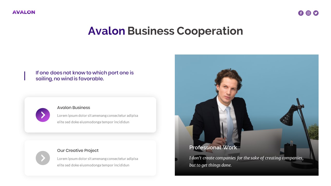 Avalon - Business PowerPoint Template, Presentation Templates ...