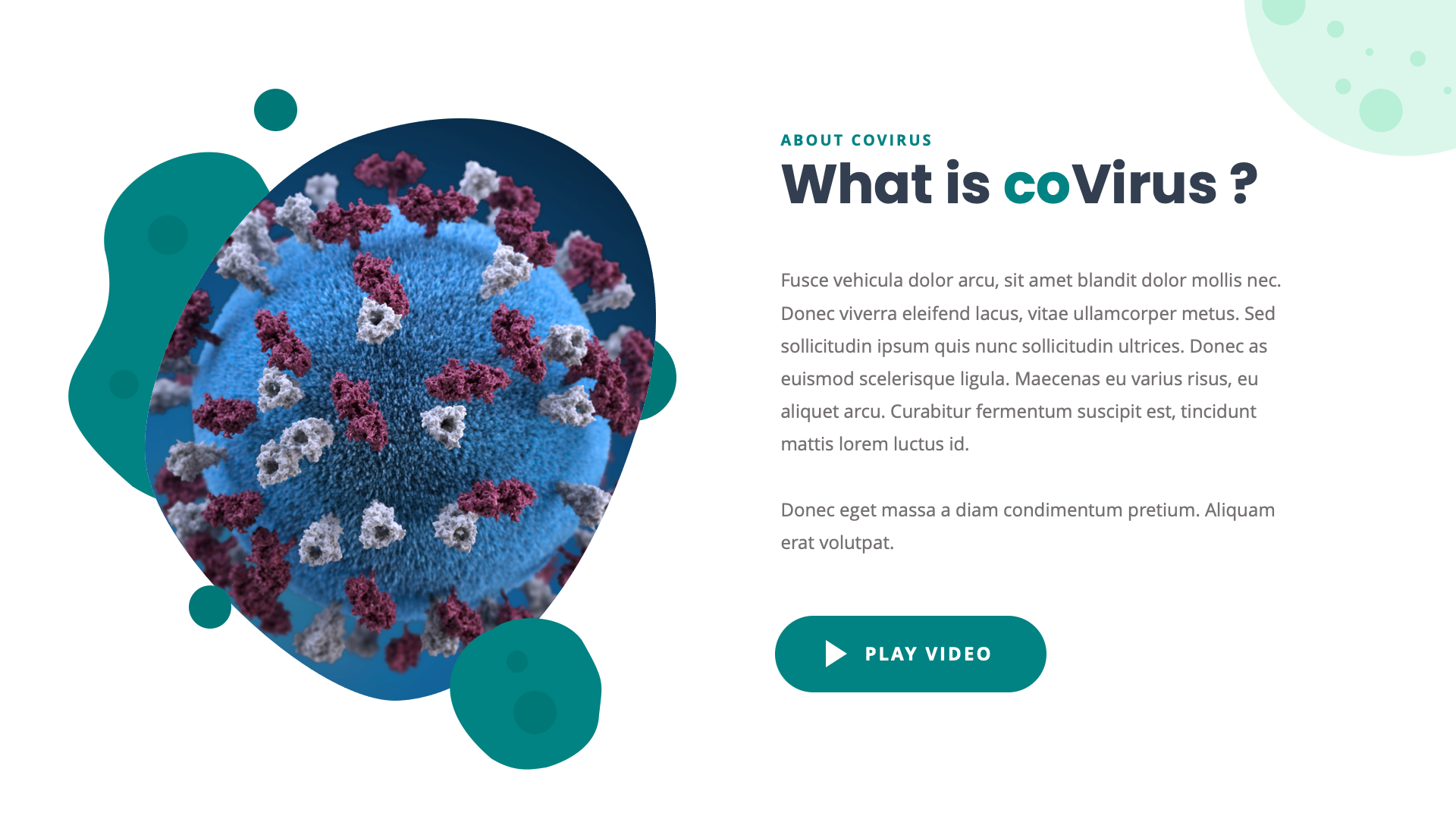 Covirus - Disease & Virus Powerpoint Template, Presentation Templates