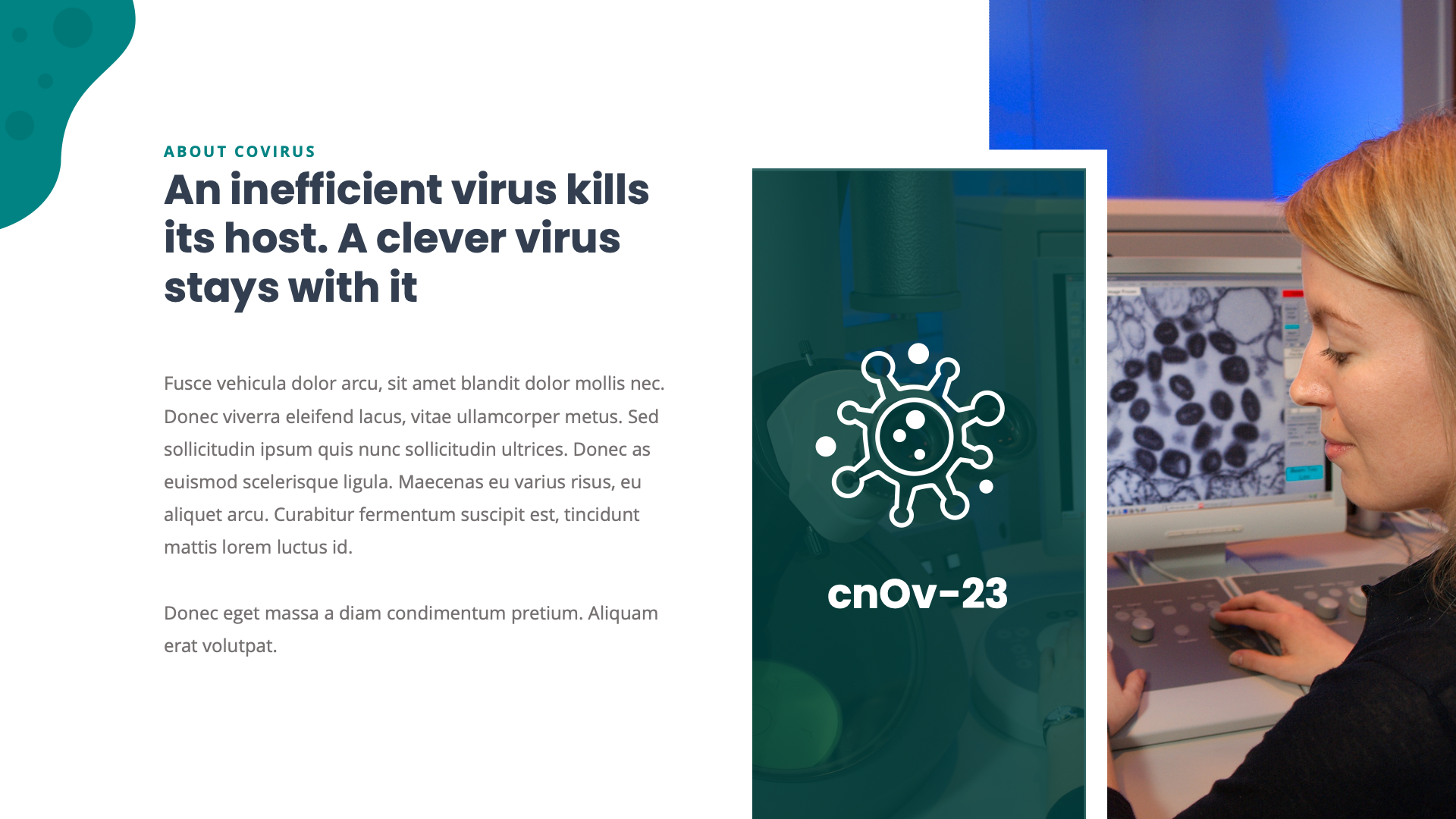 Covirus - Disease & Virus Google Slides Template, Presentation Templates