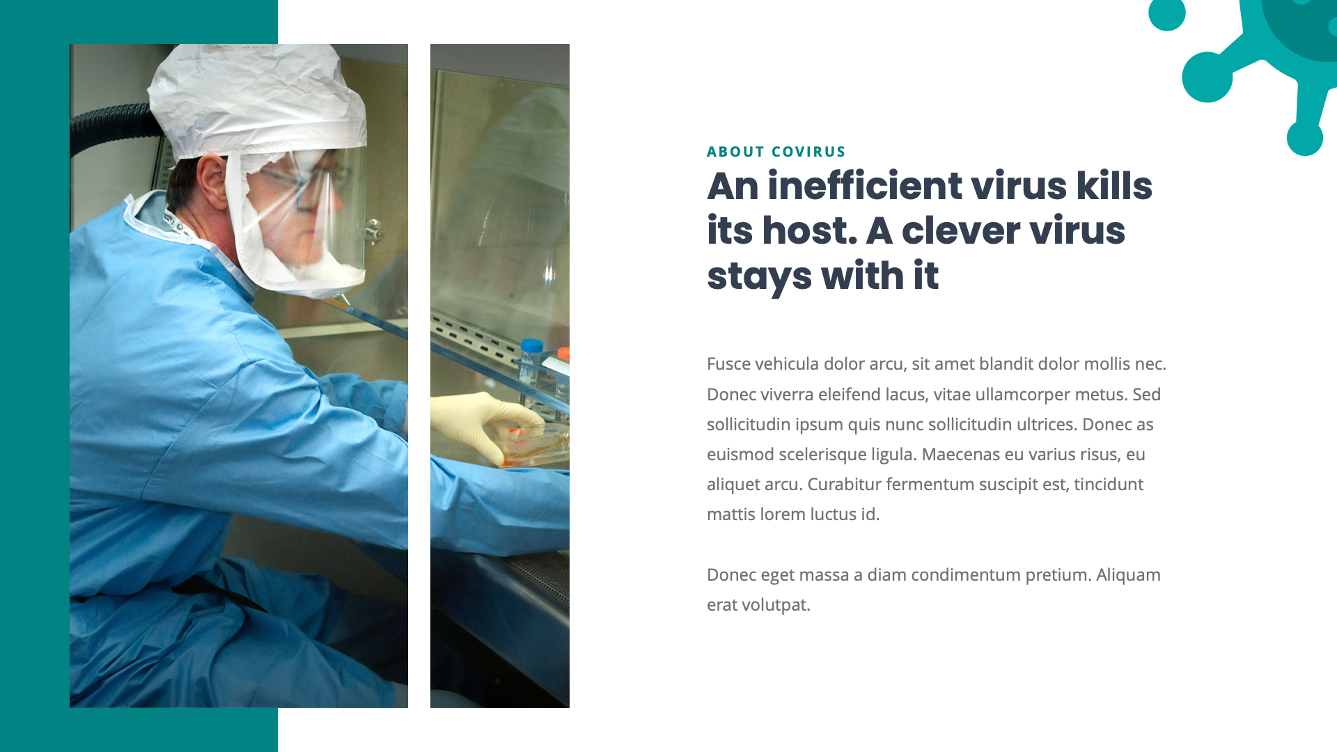 Covirus - Disease & Virus Google Slides Template, Presentation Templates