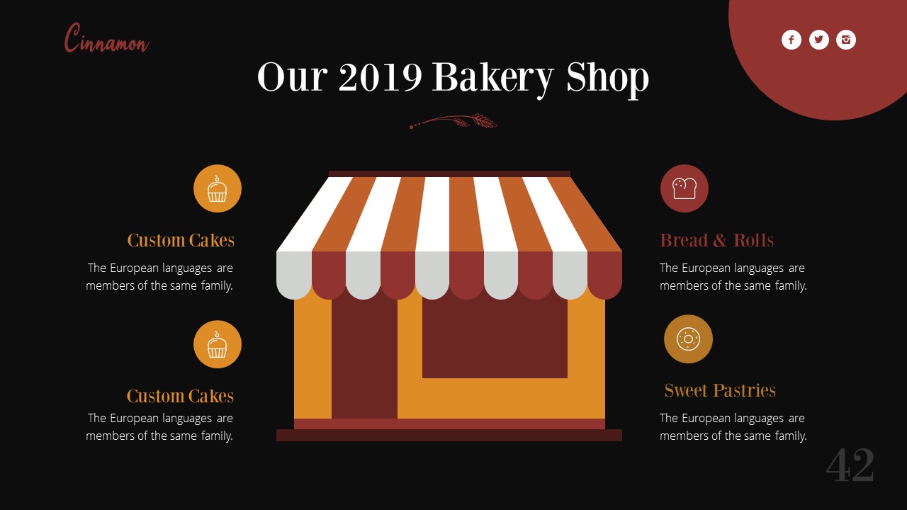 Cinnamon – Bakery Shop Powerpoint Presentation Template Fully Animated ...
