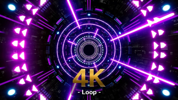 Cyber Disco Tunnel, Motion Graphics | VideoHive