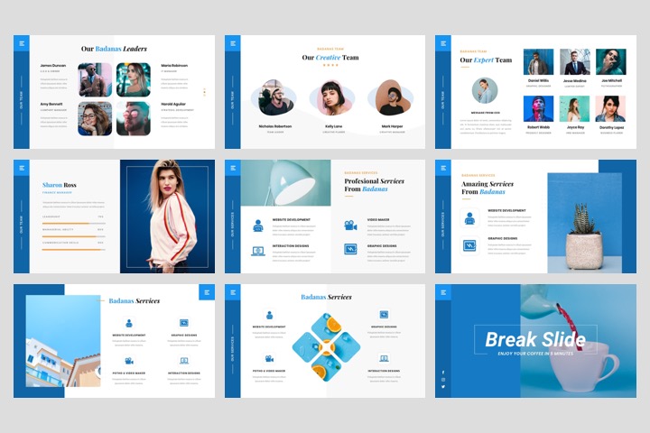 Creative and Elegant Google Slides Bundle Vol.1, Presentation Templates