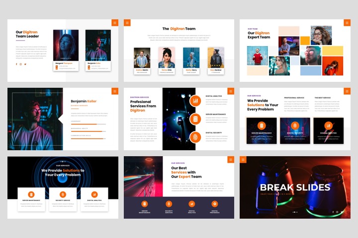 Creative and Elegant Google Slides Bundle Vol.1, Presentation Templates
