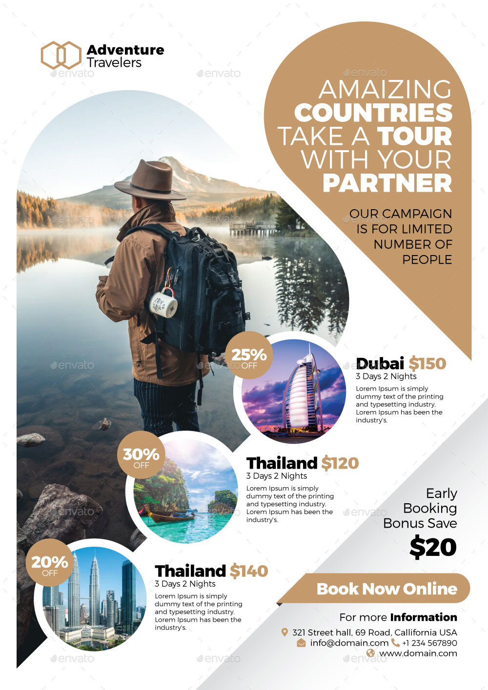 Travel and Tour Flyer, Print Templates | GraphicRiver