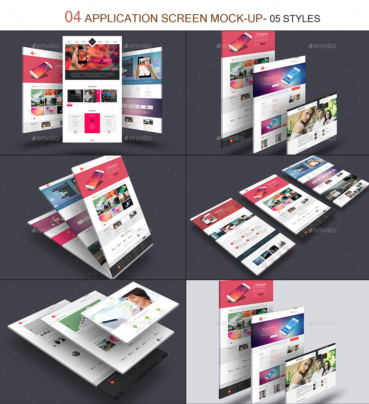 Website Mock-Up Bundle 04, Graphics | GraphicRiver
