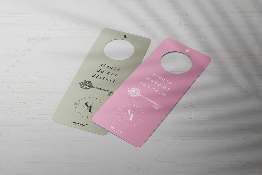 Door Handle Signage Mock-Ups Vol.1, Graphics | GraphicRiver