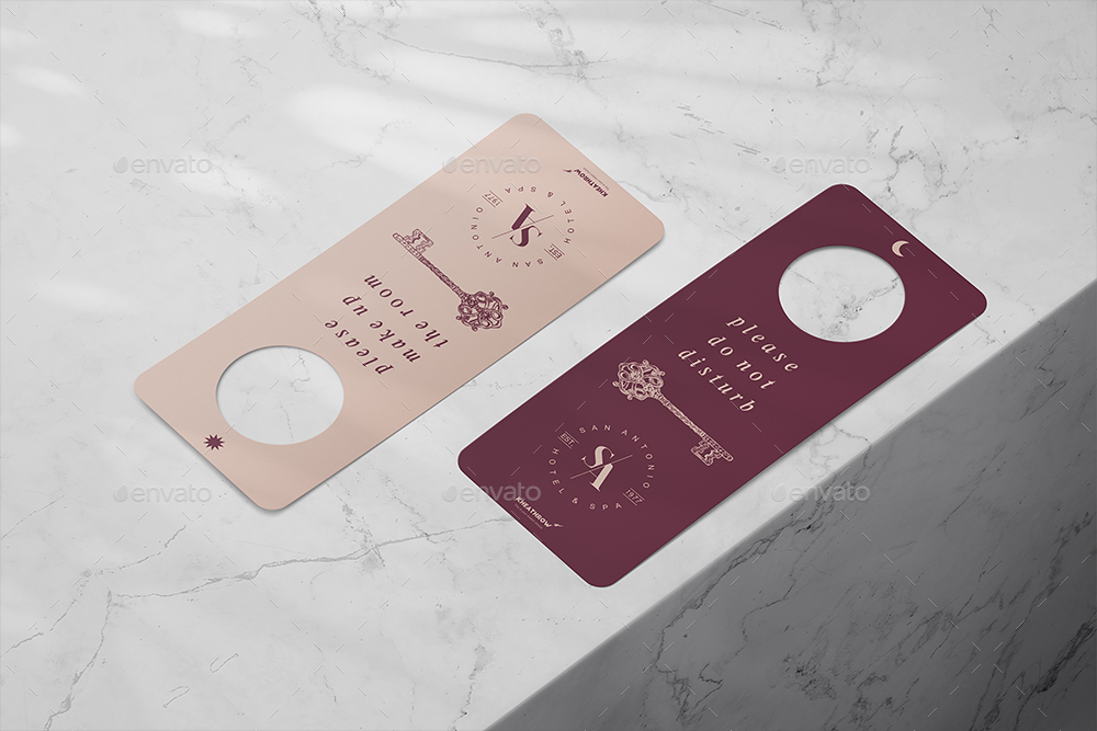 Door Handle Signage Mock-Ups Vol.1, Graphics | GraphicRiver