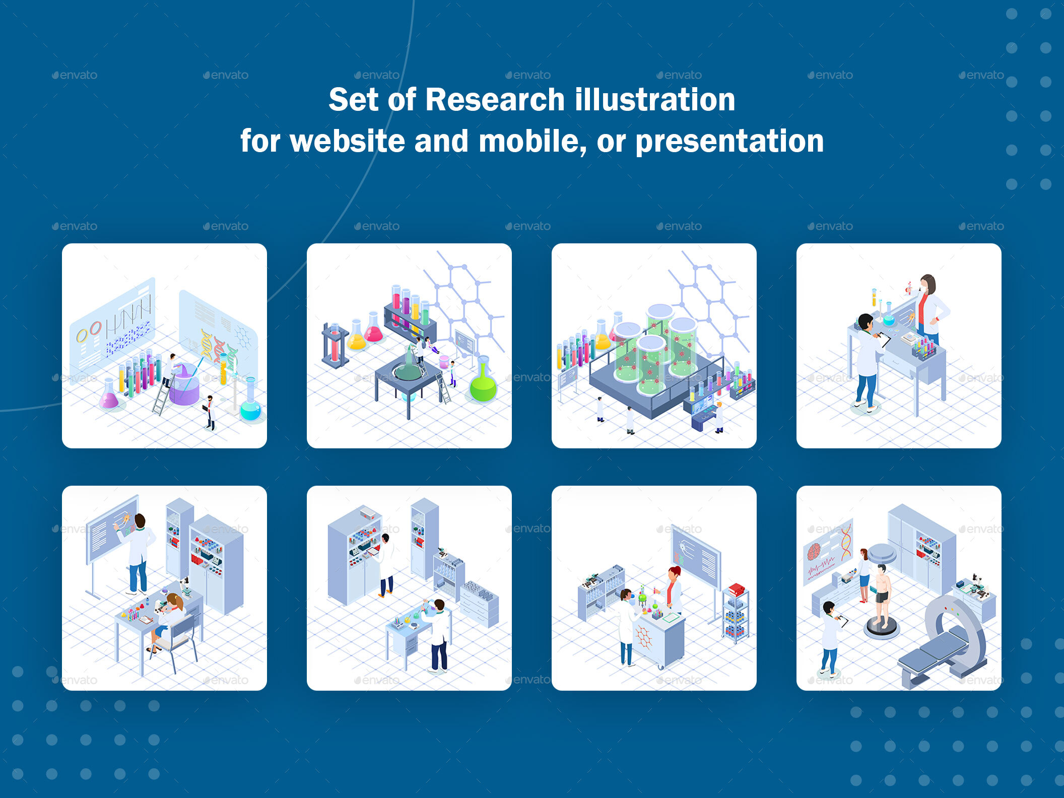 Research Laboratory Isometric Illustration, Vectors | GraphicRiver