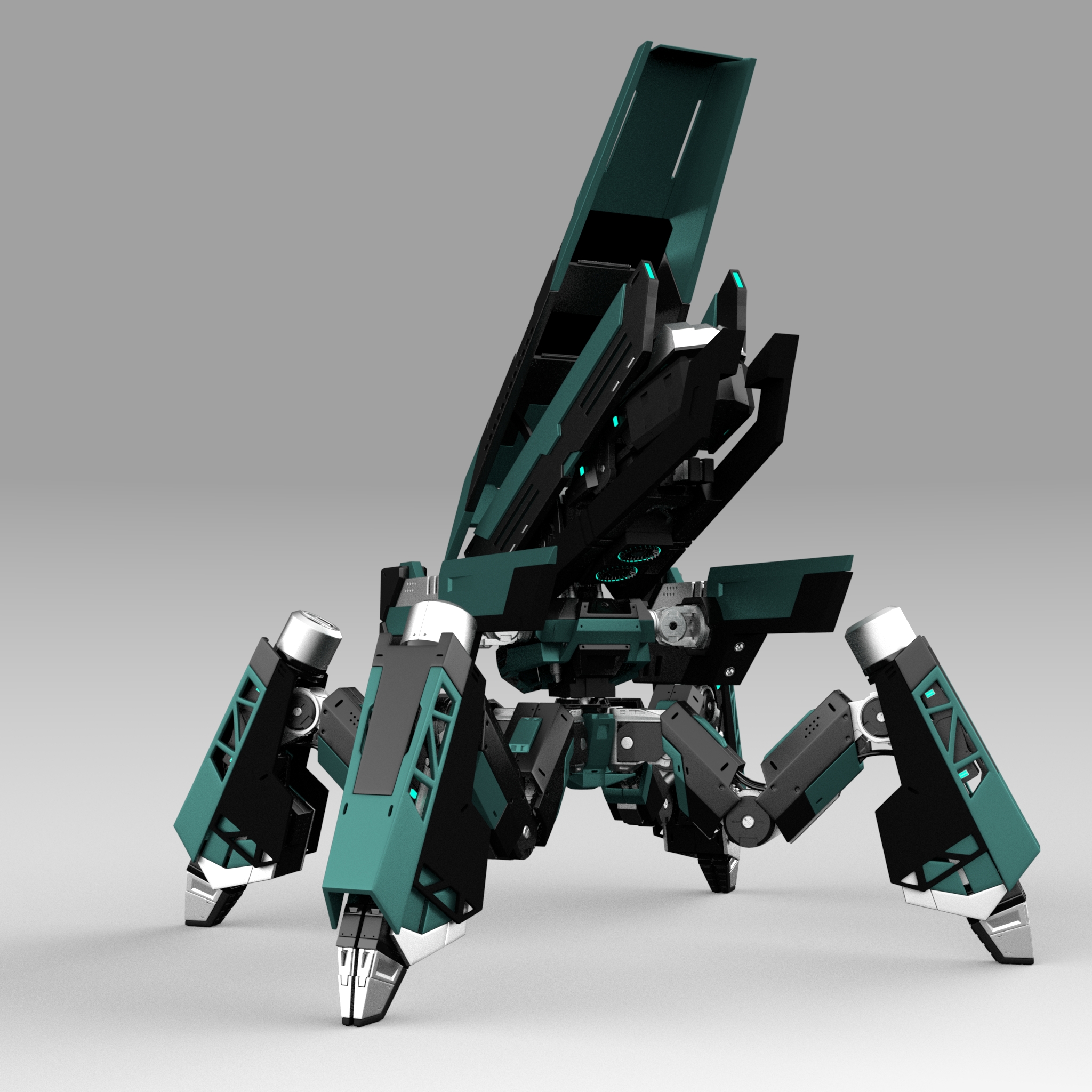 Quadbot 101F by Fwcolbert3D | 3DOcean