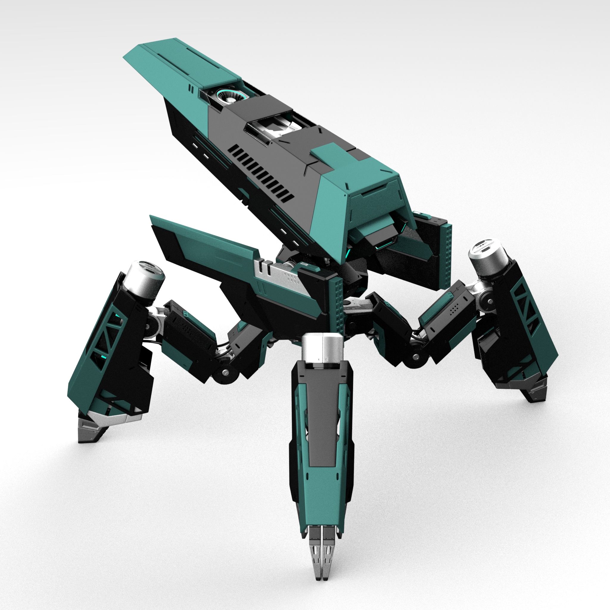 Quadbot 101F by Fwcolbert3D | 3DOcean