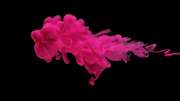 Pink Color Ink Splash, Stock Footage | VideoHive