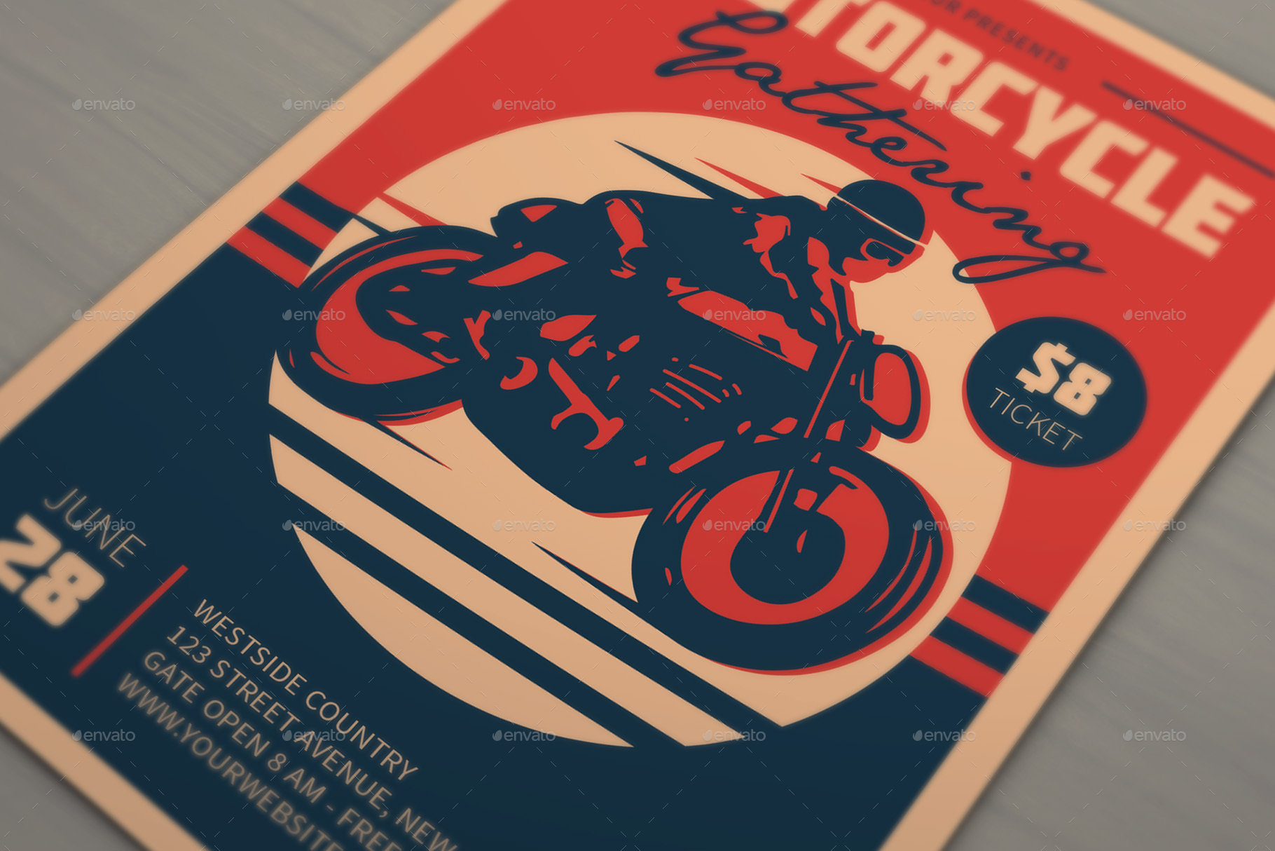 Motorcycle Gathering, Print Templates | GraphicRiver