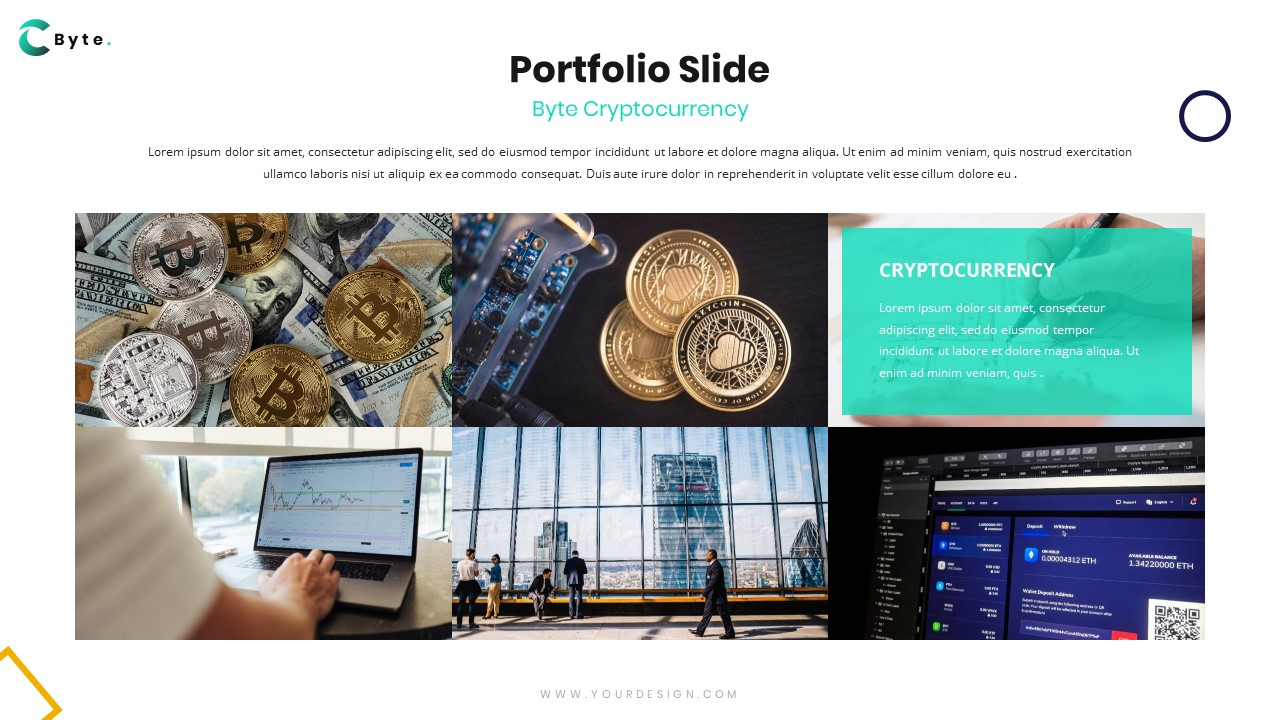 Byte - Cryptocurrency PowerPoint Template, Presentation Templates ...