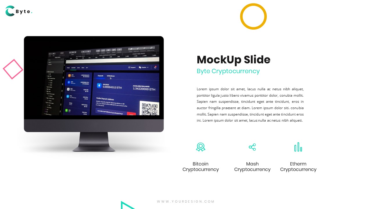 Byte - Cryptocurrency Keynote Template by Graphiqa | GraphicRiver