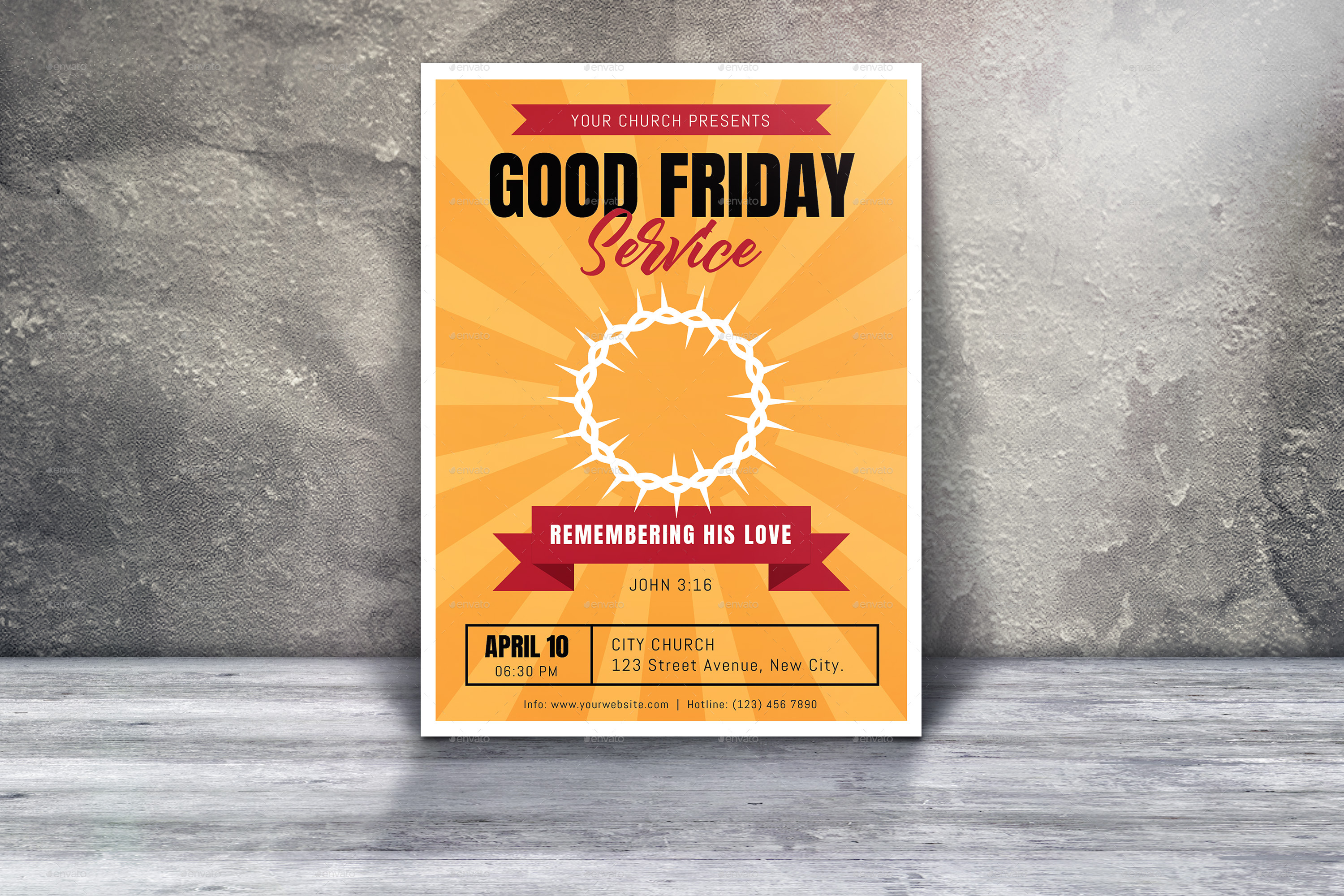 Good Friday Flyer Template, Print Templates | GraphicRiver