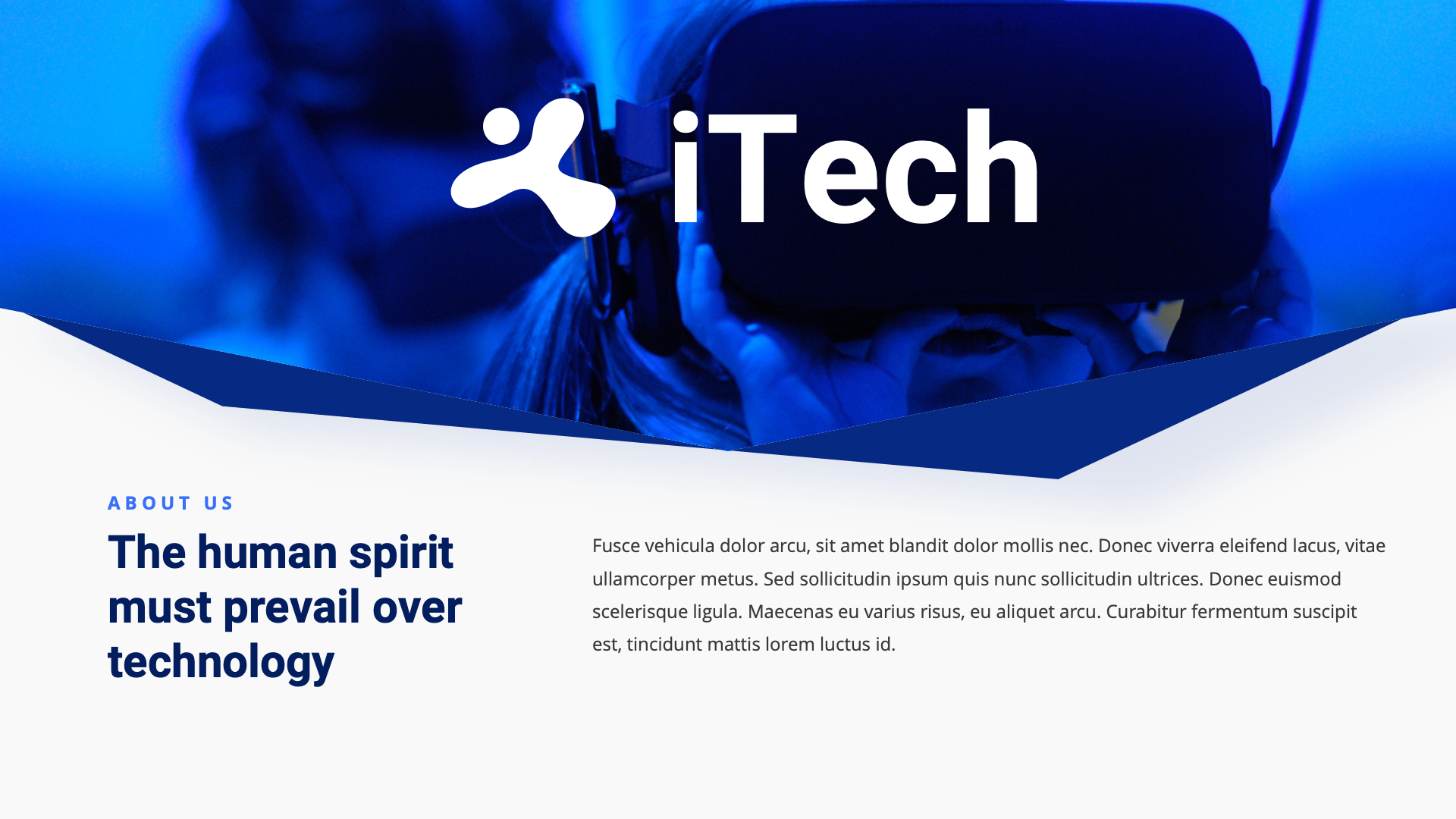 iTech - IT Solutions & Services Keynote Template, Presentation Templates