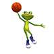 3D Illustration of a Basketball Frog, Graphics | GraphicRiver