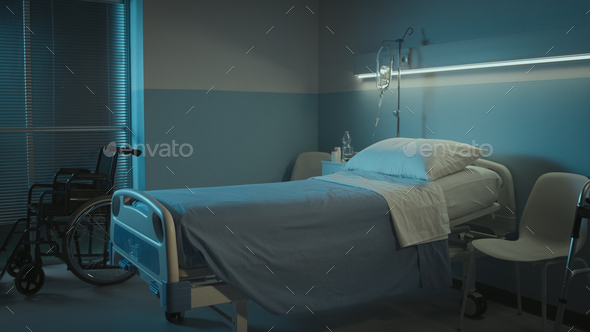 Clean hospital room interior at night Stock Photo by stokkete | PhotoDune
