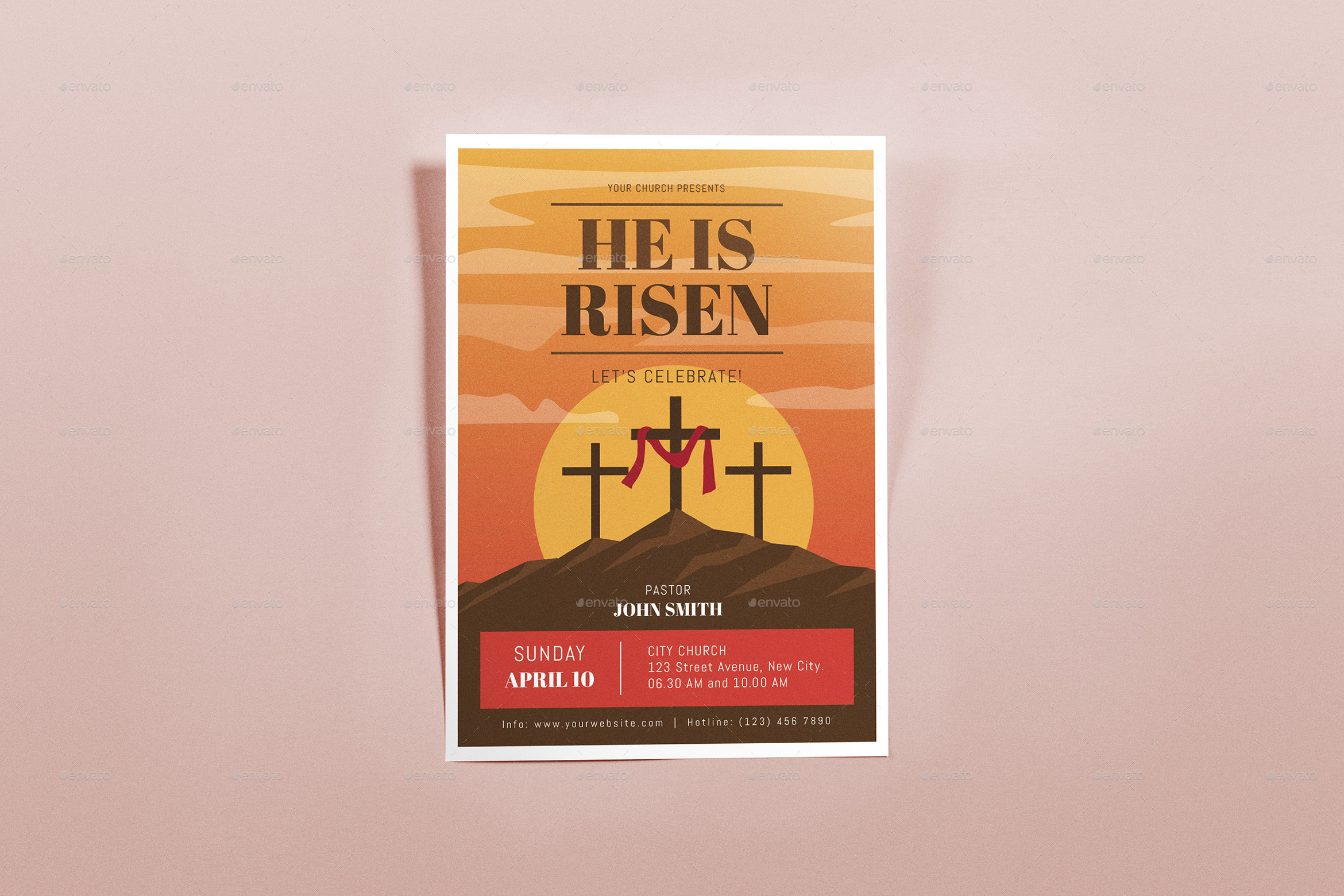 He is Risen Flyers Template, Print Templates | GraphicRiver