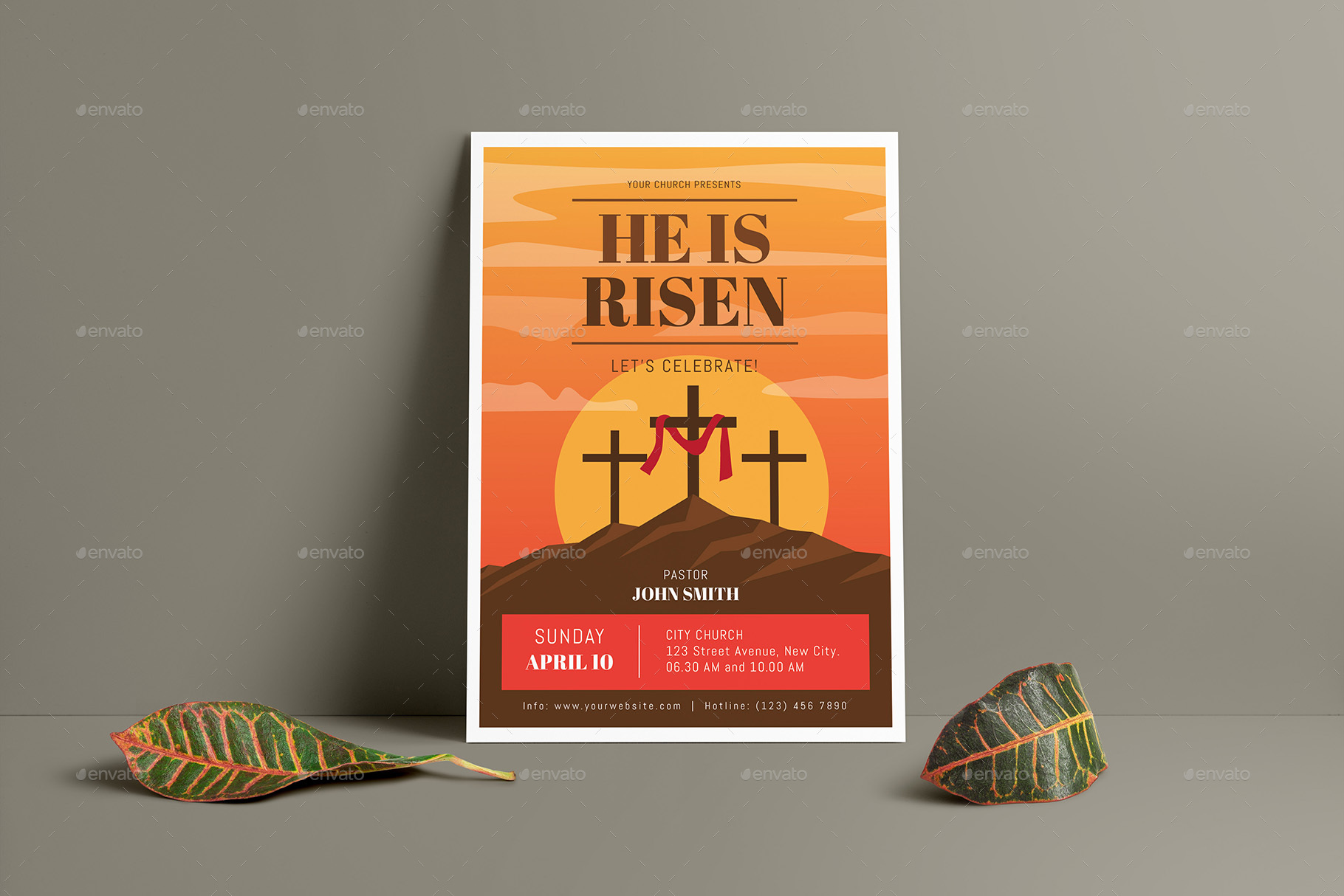 He is Risen Flyers Template, Print Templates | GraphicRiver