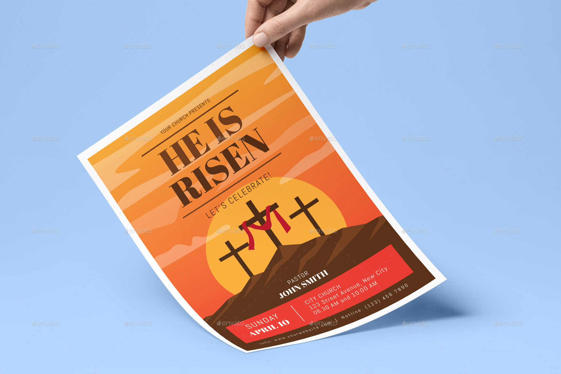 He is Risen Flyers Template, Print Templates | GraphicRiver