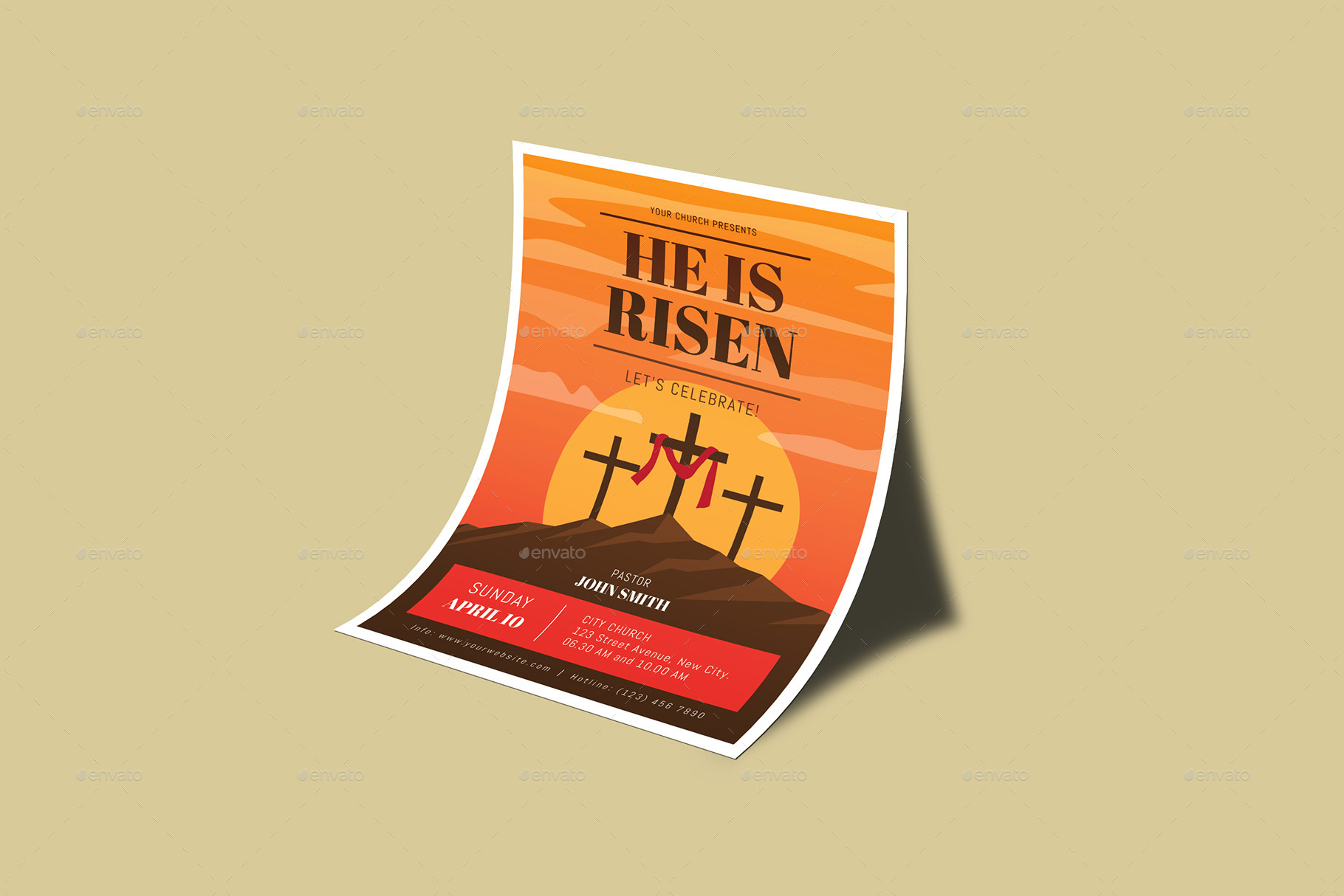 He is Risen Flyers Template, Print Templates | GraphicRiver
