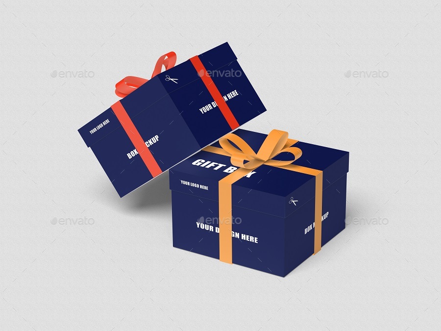 Gift Box Mock-Up, Graphics | GraphicRiver