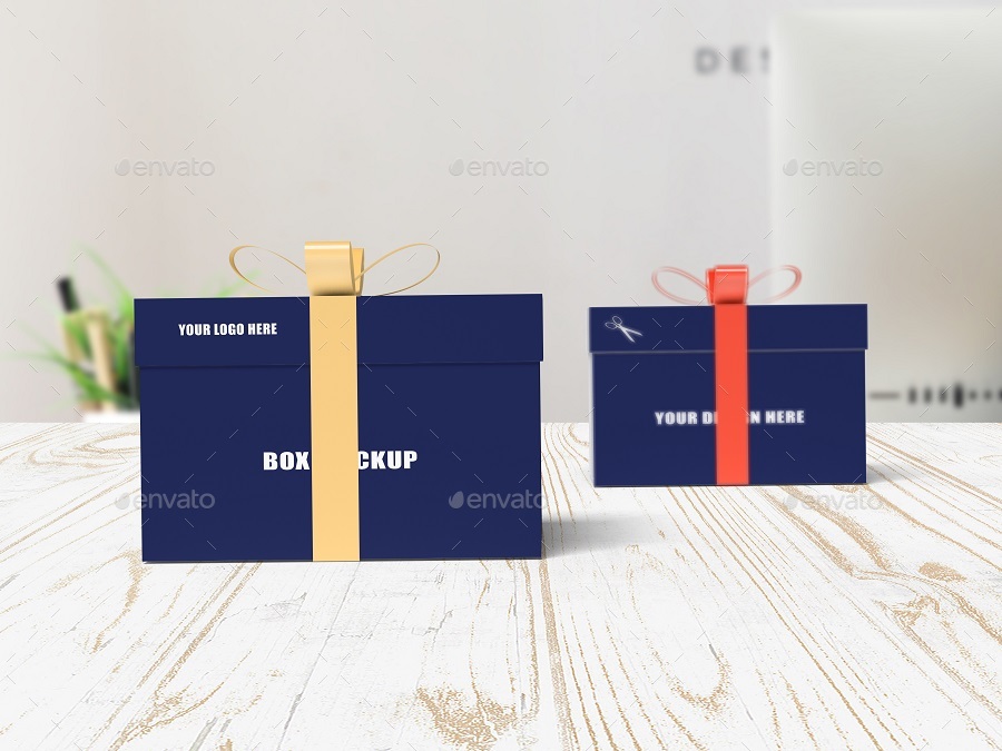 Gift Box Mock-Up, Graphics | GraphicRiver