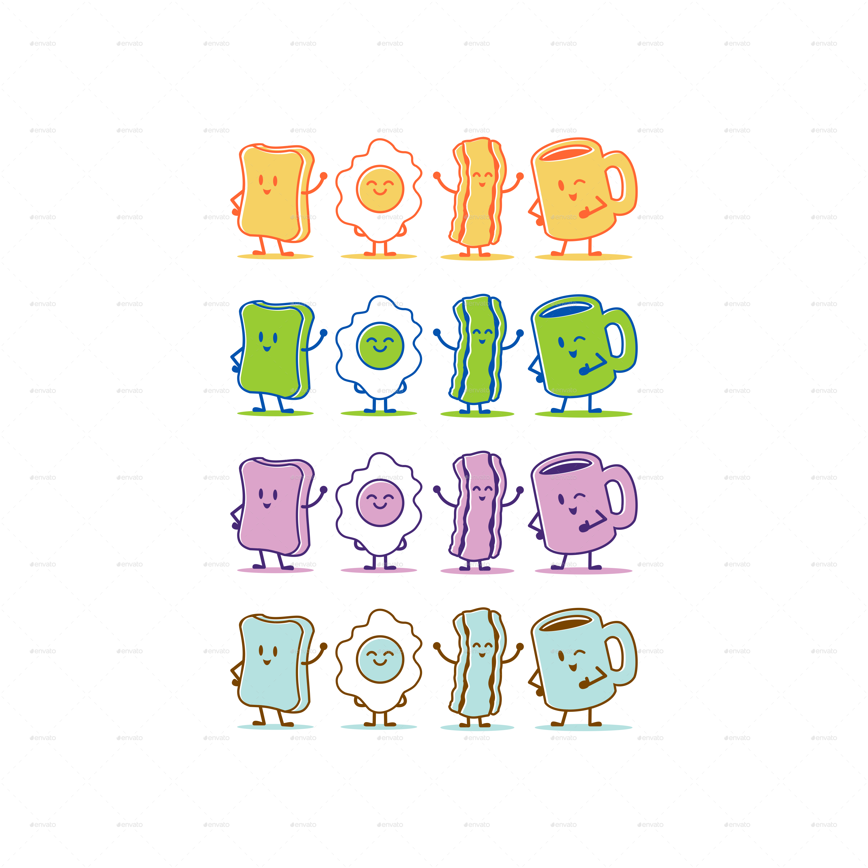 Breakfast Icon, Vectors | GraphicRiver