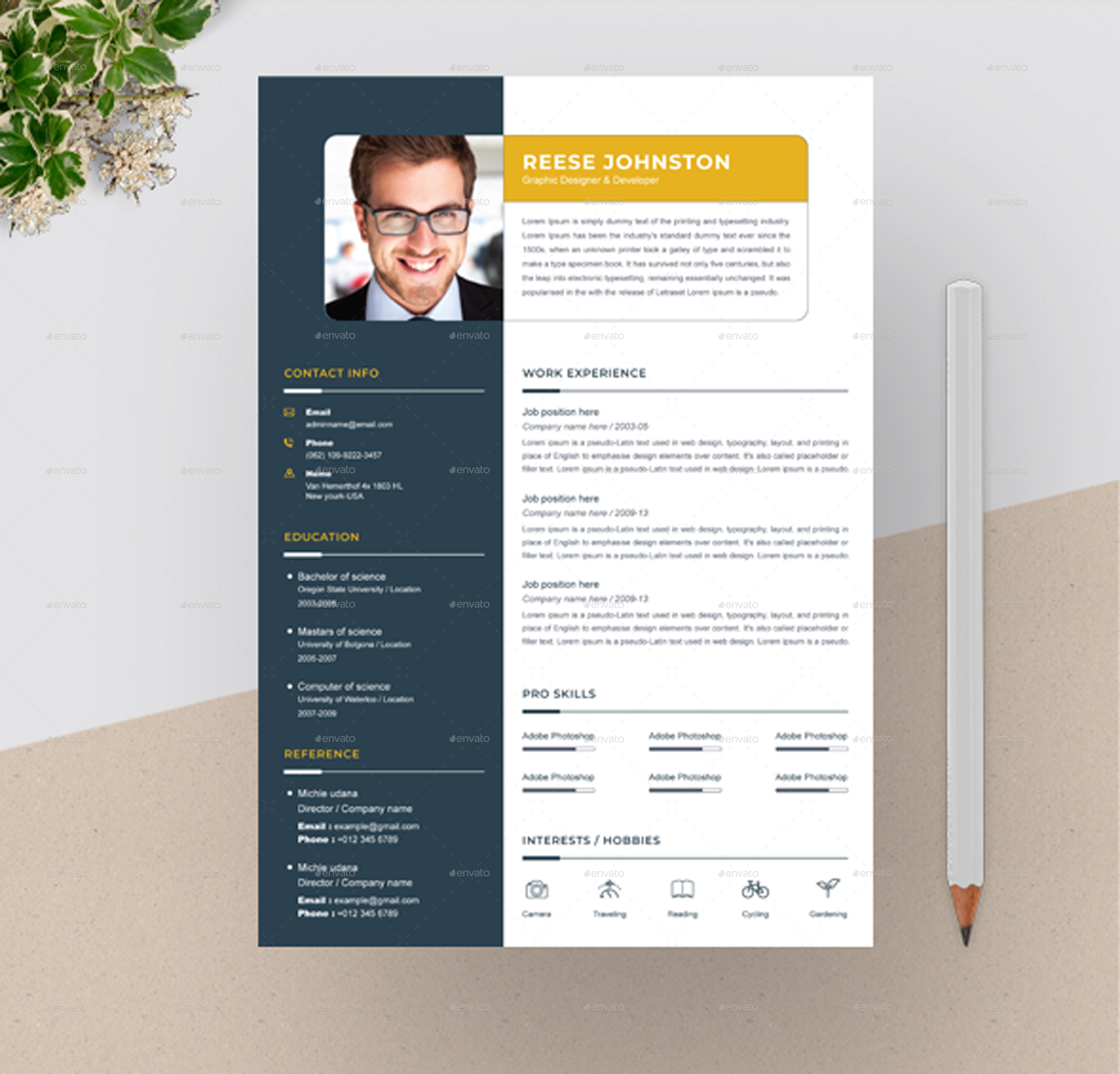 Resume Template, Print Templates | GraphicRiver