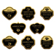 Set of gold labels for design food, Vectors | GraphicRiver