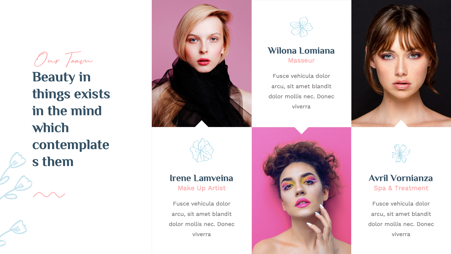 Eviana - Beauty & Cosmetic Powerpoint Template, Presentation Templates