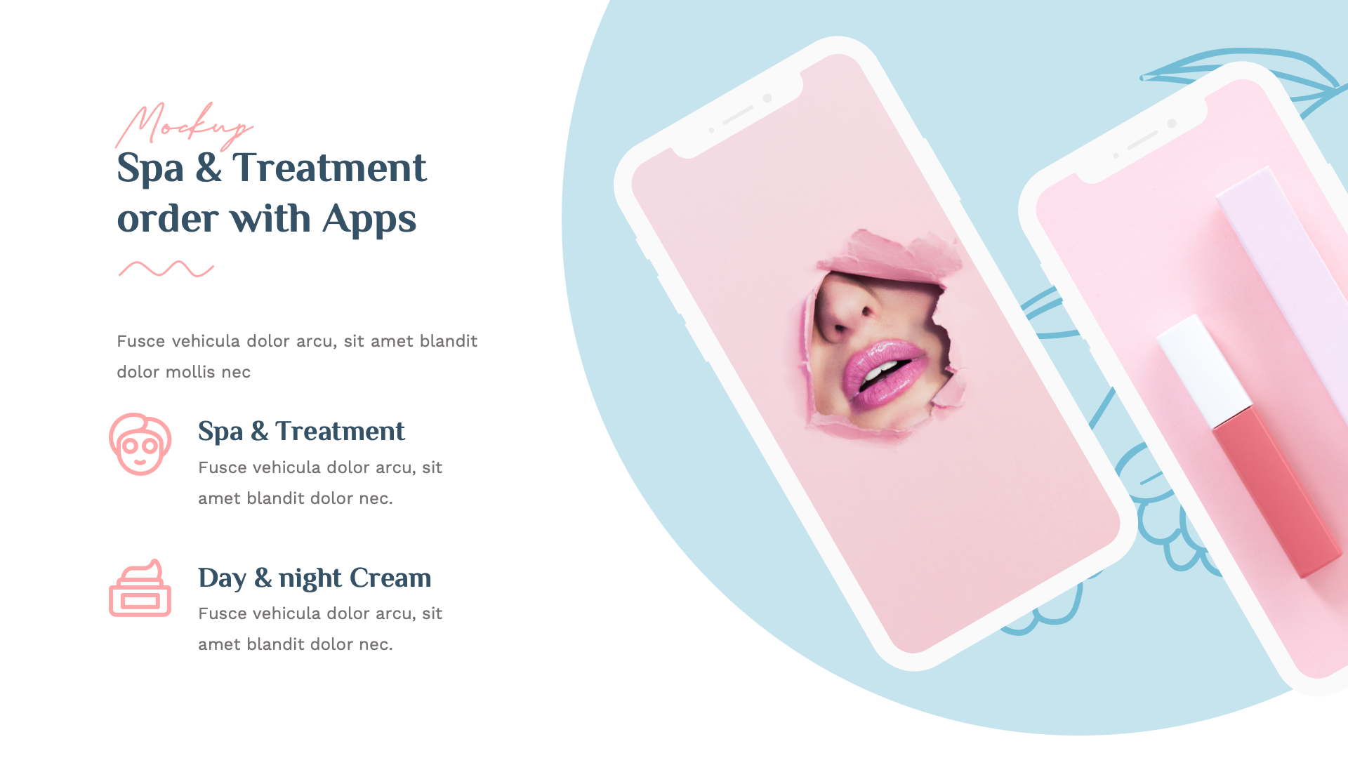 Eviana - Beauty & Cosmetic Powerpoint Template, Presentation Templates