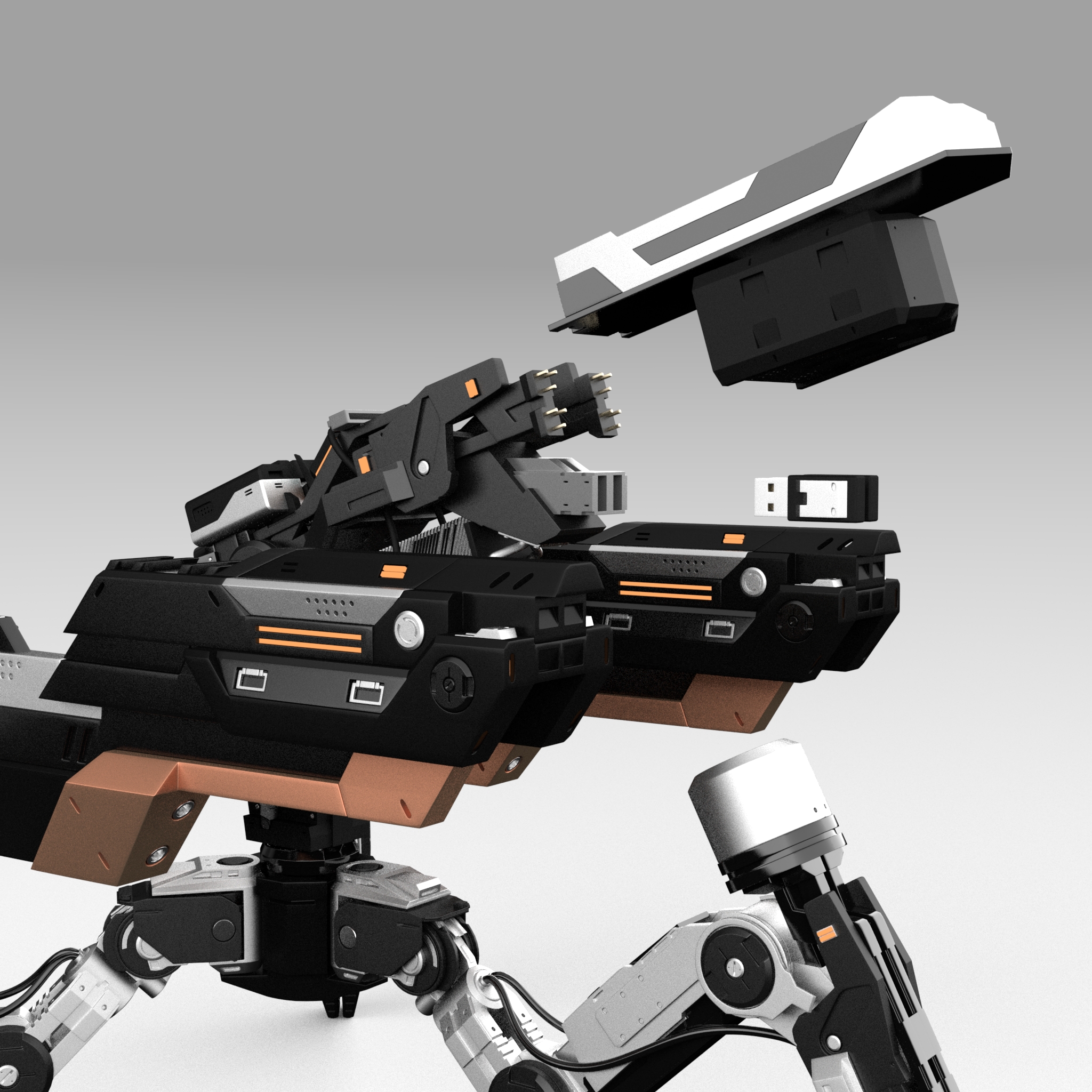 Tribot 111F by Fwcolbert3D | 3DOcean