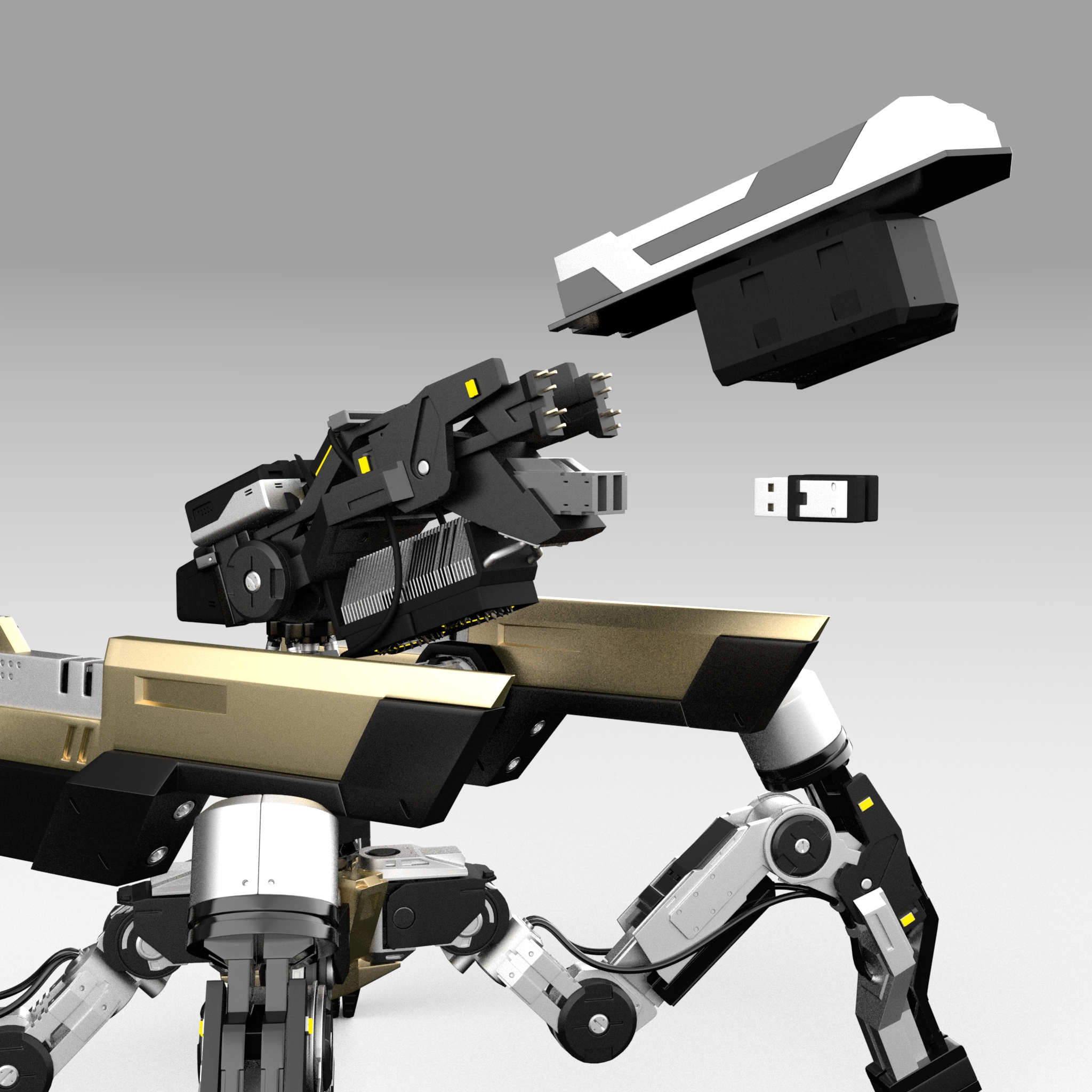 Quadbot 112F by Fwcolbert3D | 3DOcean