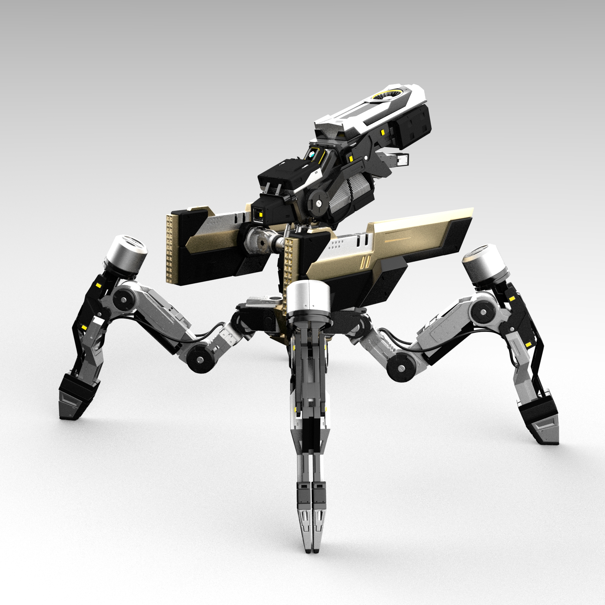 Quadbot 112F by Fwcolbert3D | 3DOcean