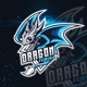 Blue Dragon Esport Logo, Logo Templates | GraphicRiver