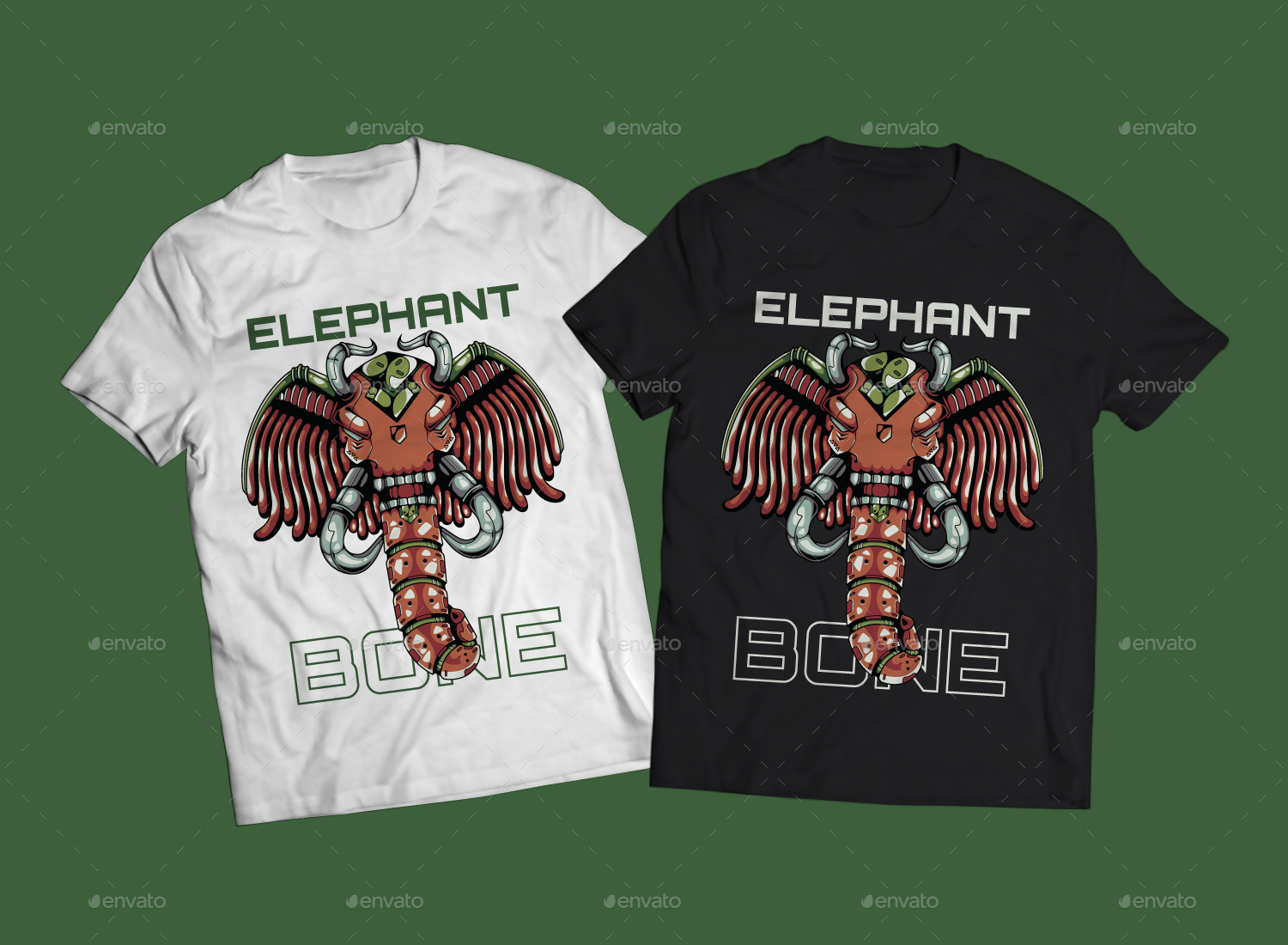 Elephant Bone T-Shirt Design, T-Shirts | GraphicRiver