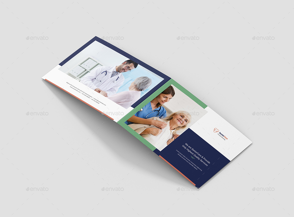 Senior Care – Brochures Bundle Print Templates 8 in 1, Print Templates