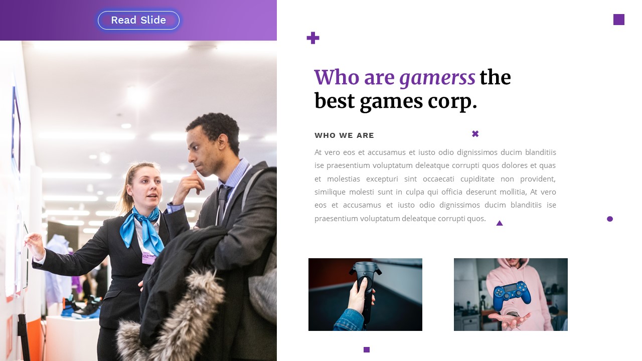 Gamerss - Games Business PowerPoint Template, Presentation Templates