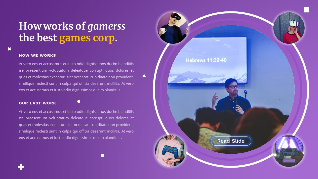 Gamerss - Games Business PowerPoint Template, Presentation Templates