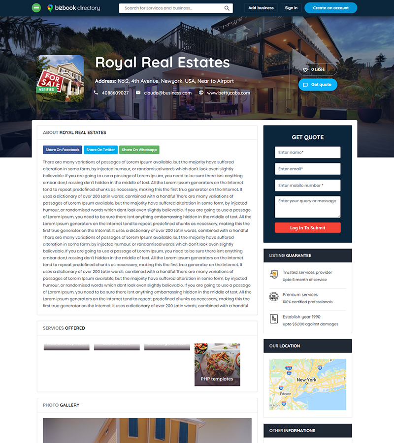 BizBook - Directory & Listings Template by rn53themes | ThemeForest