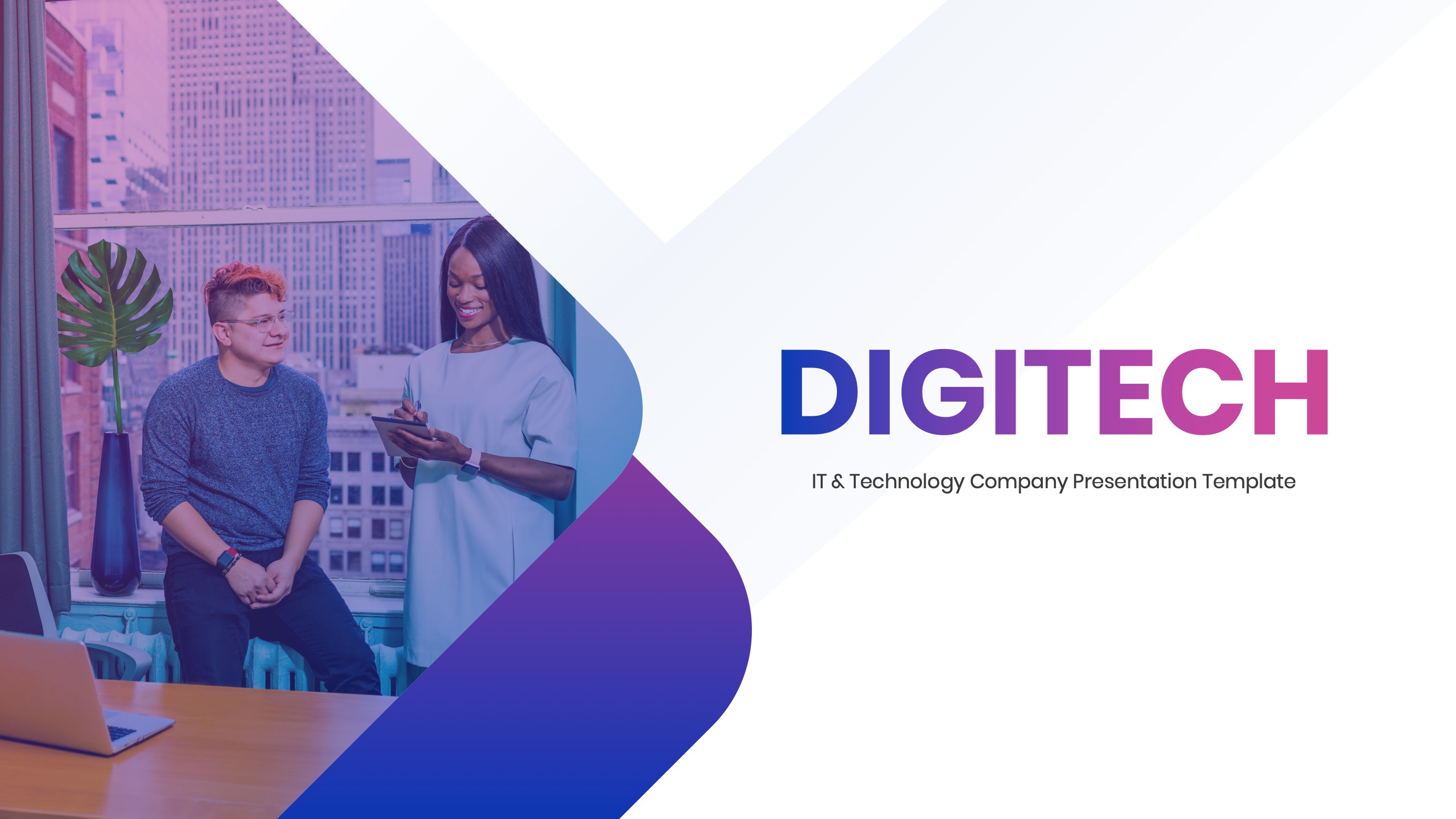 IT & Technology Company Powerpoint Presentation Template, Presentation ...